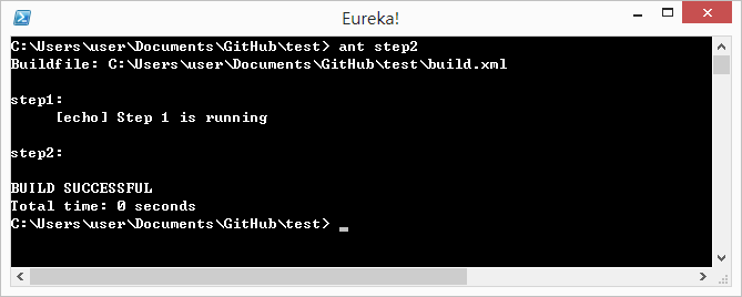 Ant – Stop the script without failing the build | Eureka!